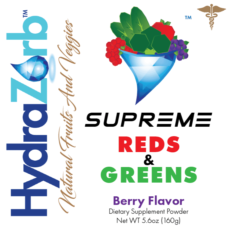 HydraZorb Supreme Reds and Greens - 30 servings – Cellular Nano Health